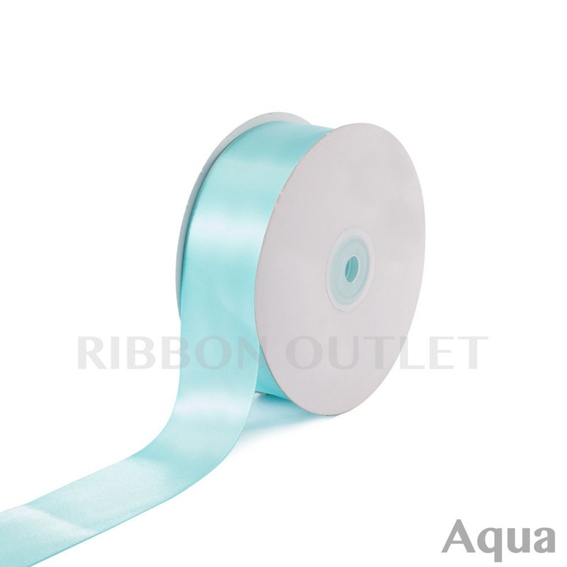 Aqua Satin Ribbon - Etsy
