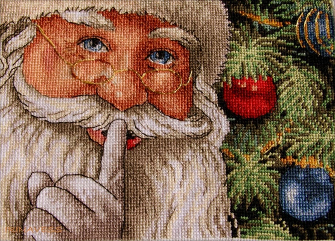 Santa's Secret Cross Stitch Pattern - Etsy
