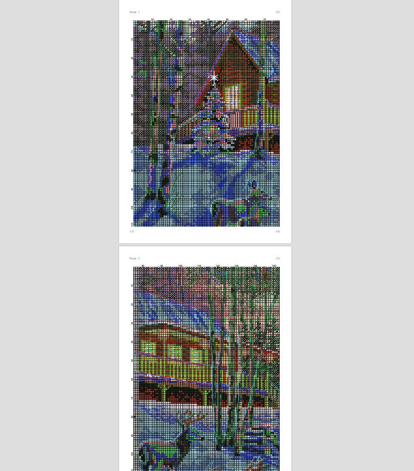 Winter Cabin Cross Stitch Pattern - Etsy