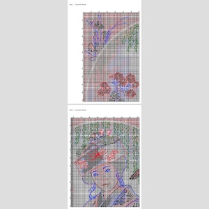 Japanese Maiden Cross Stitch Pattern - Etsy