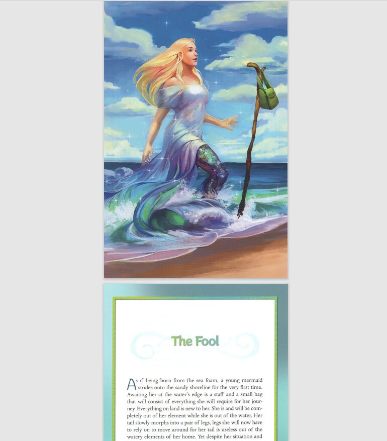 Mermaid Tarot Digital PDF Guidebook Booklet - Etsy