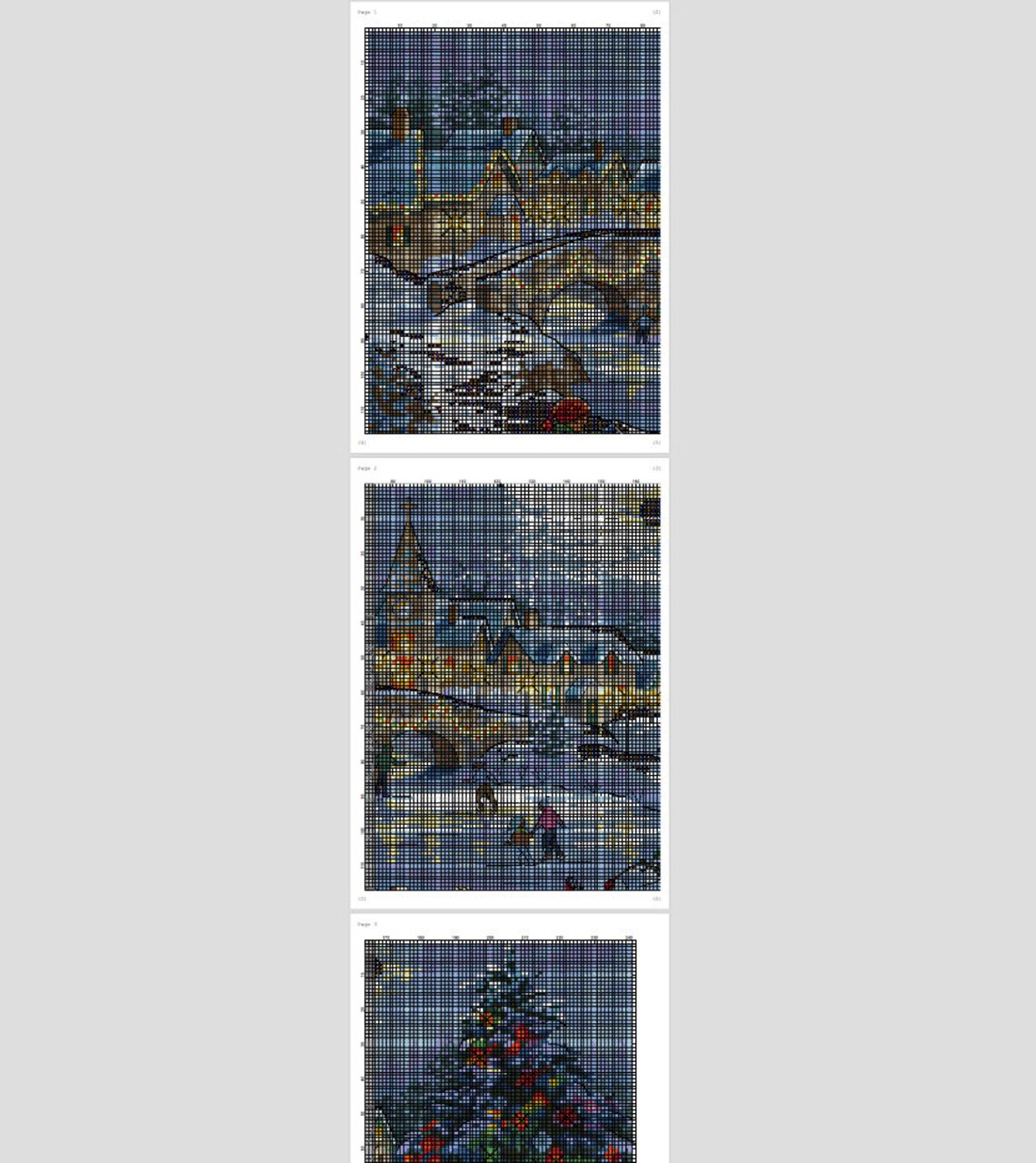 Winter Celebration Cross Stitch Pattern - Etsy