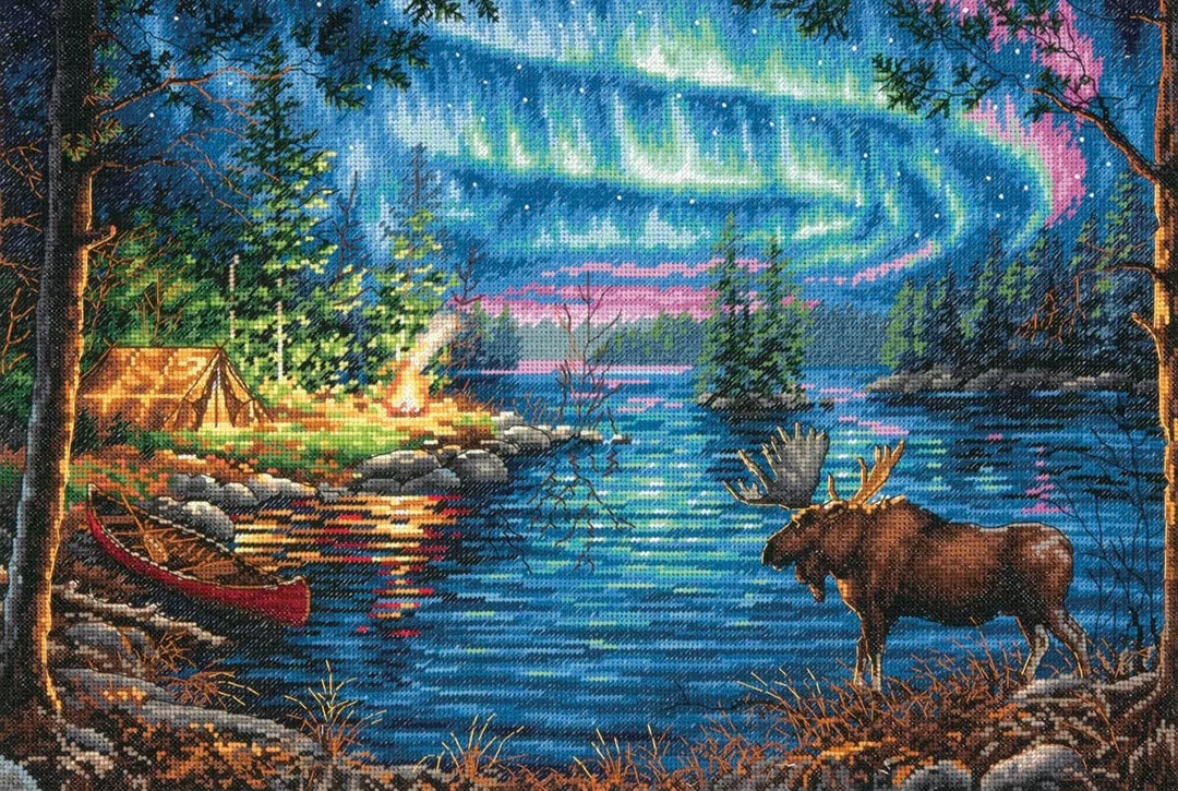 Northern Night Cross Stitch Pattern - Etsy
