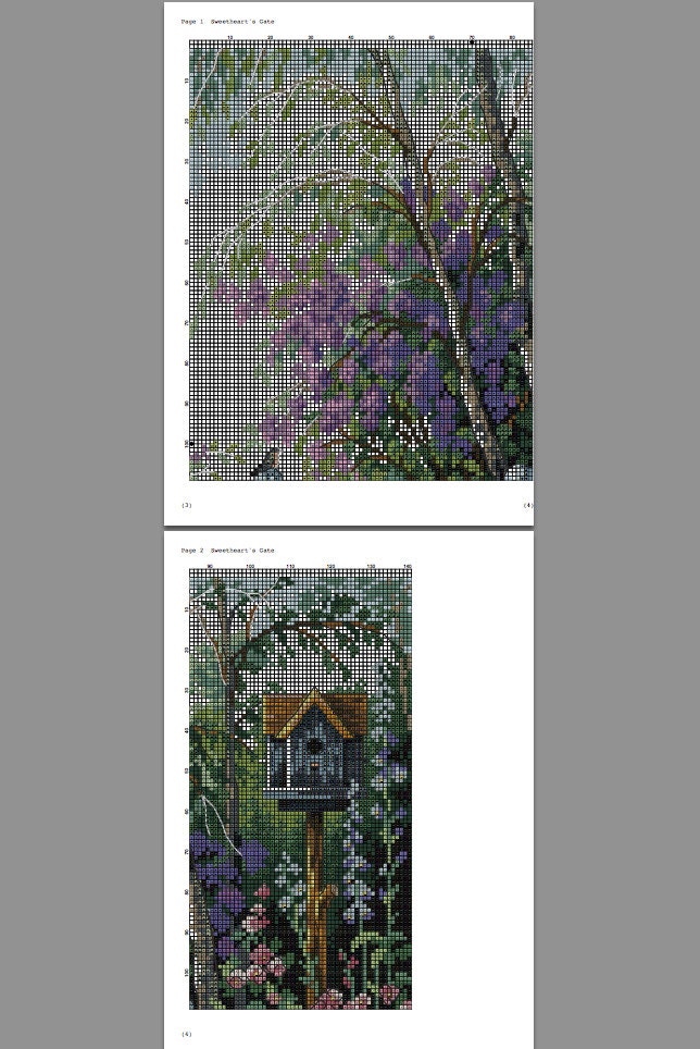 Sweetheart's Gate Cross Stitch Pattern - Etsy