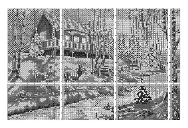 Winter Cabin Cross Stitch Pattern - Etsy