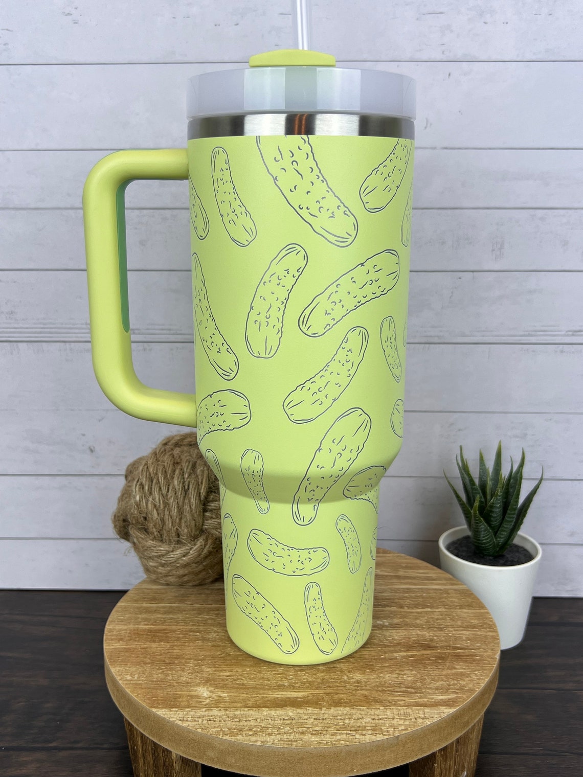 STANLEY Pickle Engraved 40oz Tumbler, Pickle Tumbler, Pickled Stanley ...