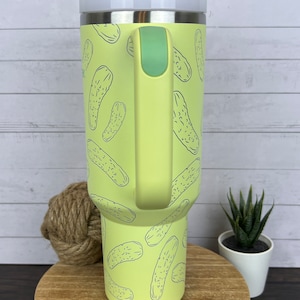 STANLEY Pickle Engraved 40oz Tumbler, Pickle Tumbler, Pickled Stanley ...