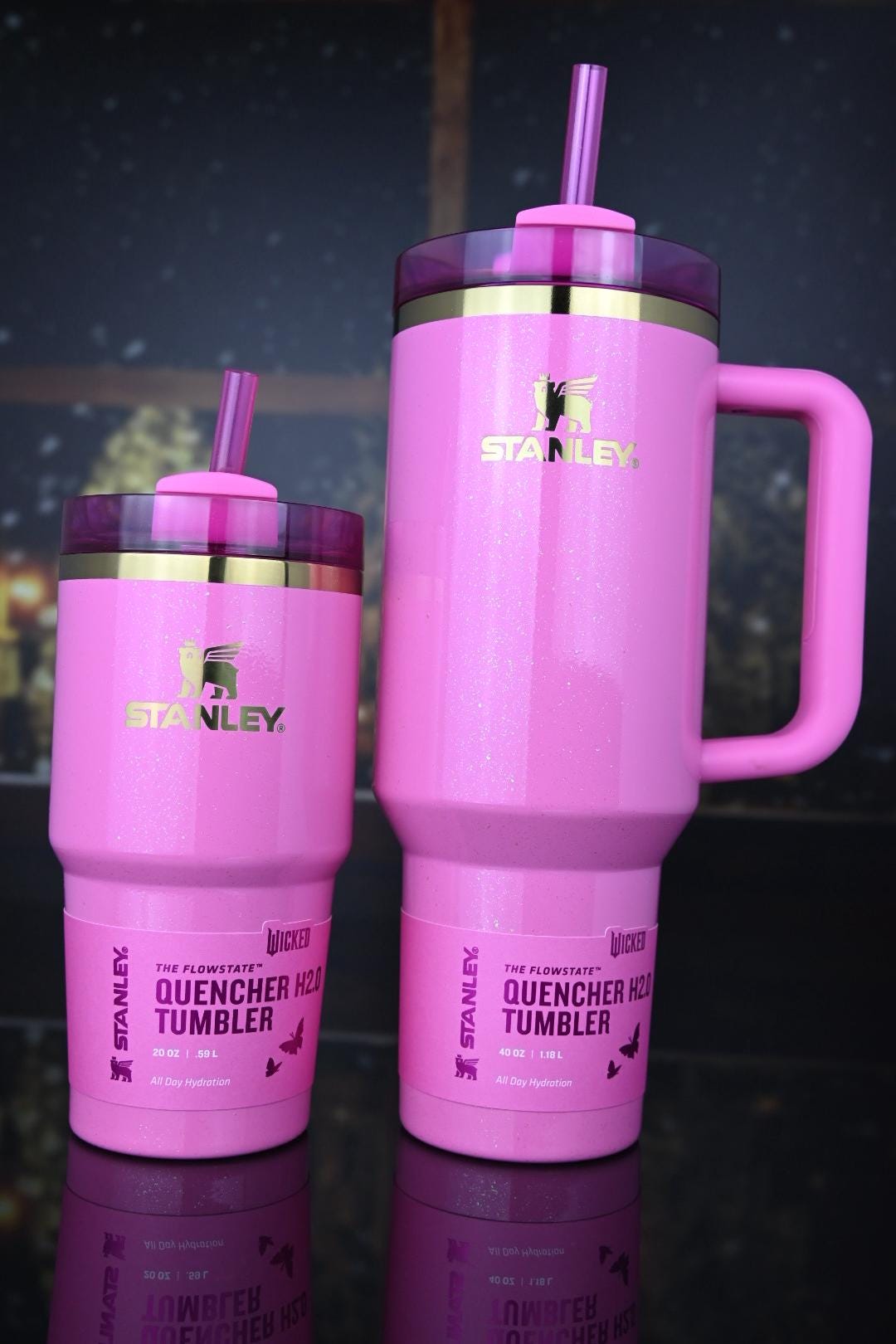 Authentic Stanley Wicked Glinda 40oz or 20oz, Engraved Stanley, - Etsy