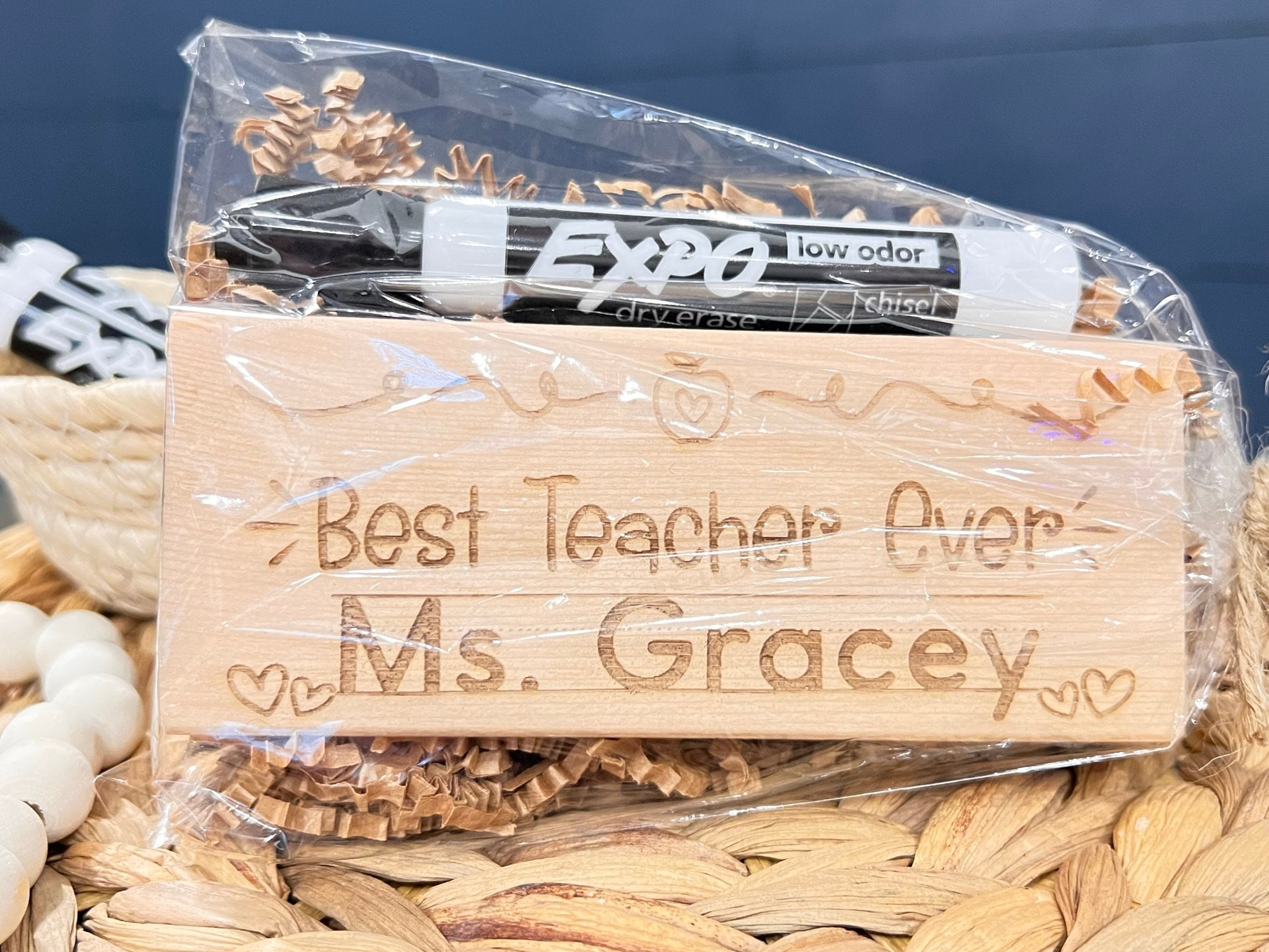Personalized Teacher Eraser W/ an Expo Marker, Teacher Appreciation ...