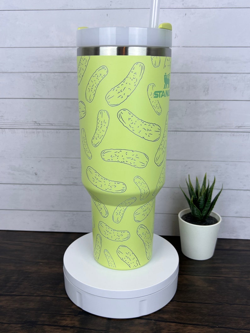 STANLEY Pickle Engraved 40oz Tumbler, Pickle Tumbler, Pickled Stanley ...