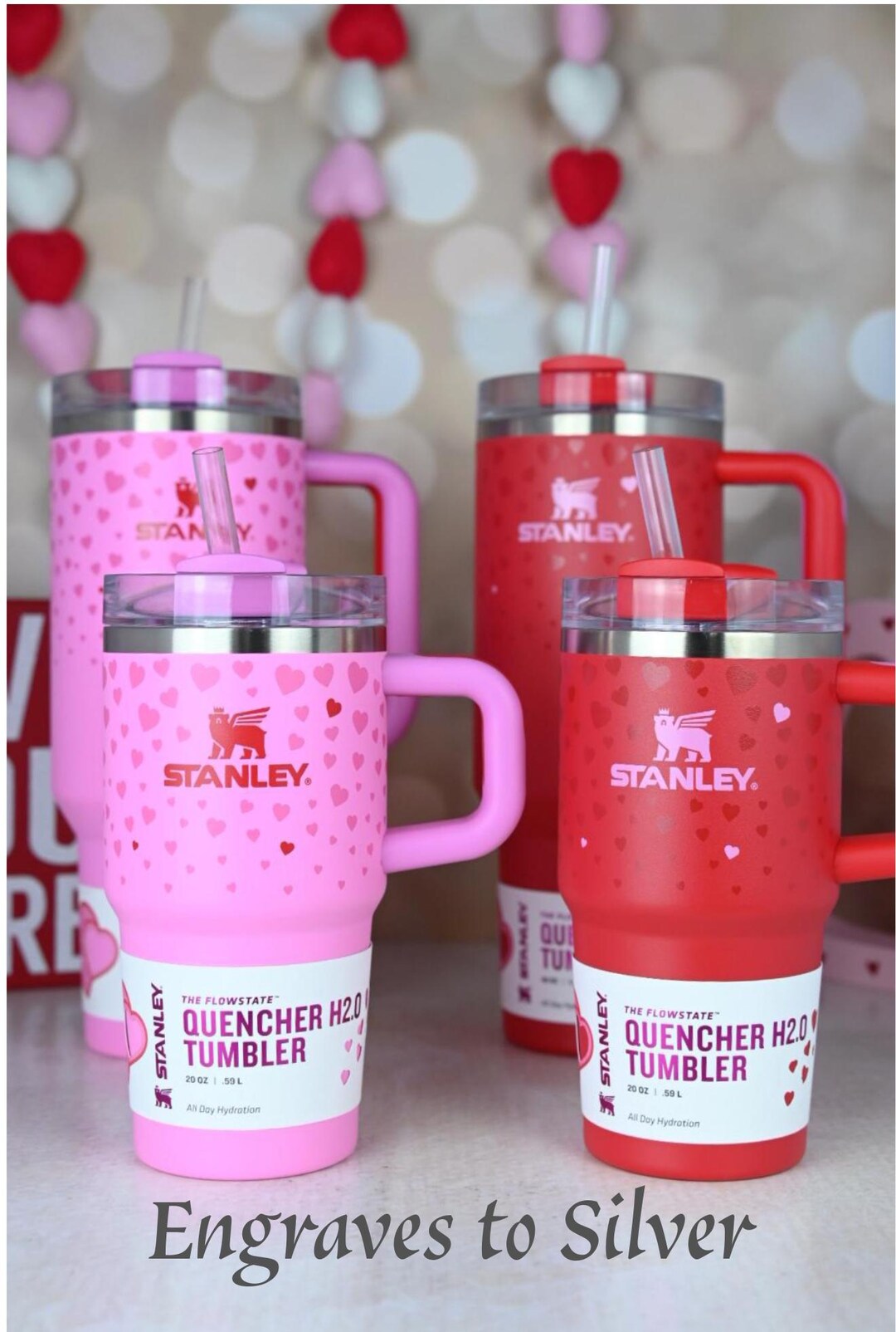 Personalized Authenthic Stanley Valentine Edition, Engraved Stanley ...