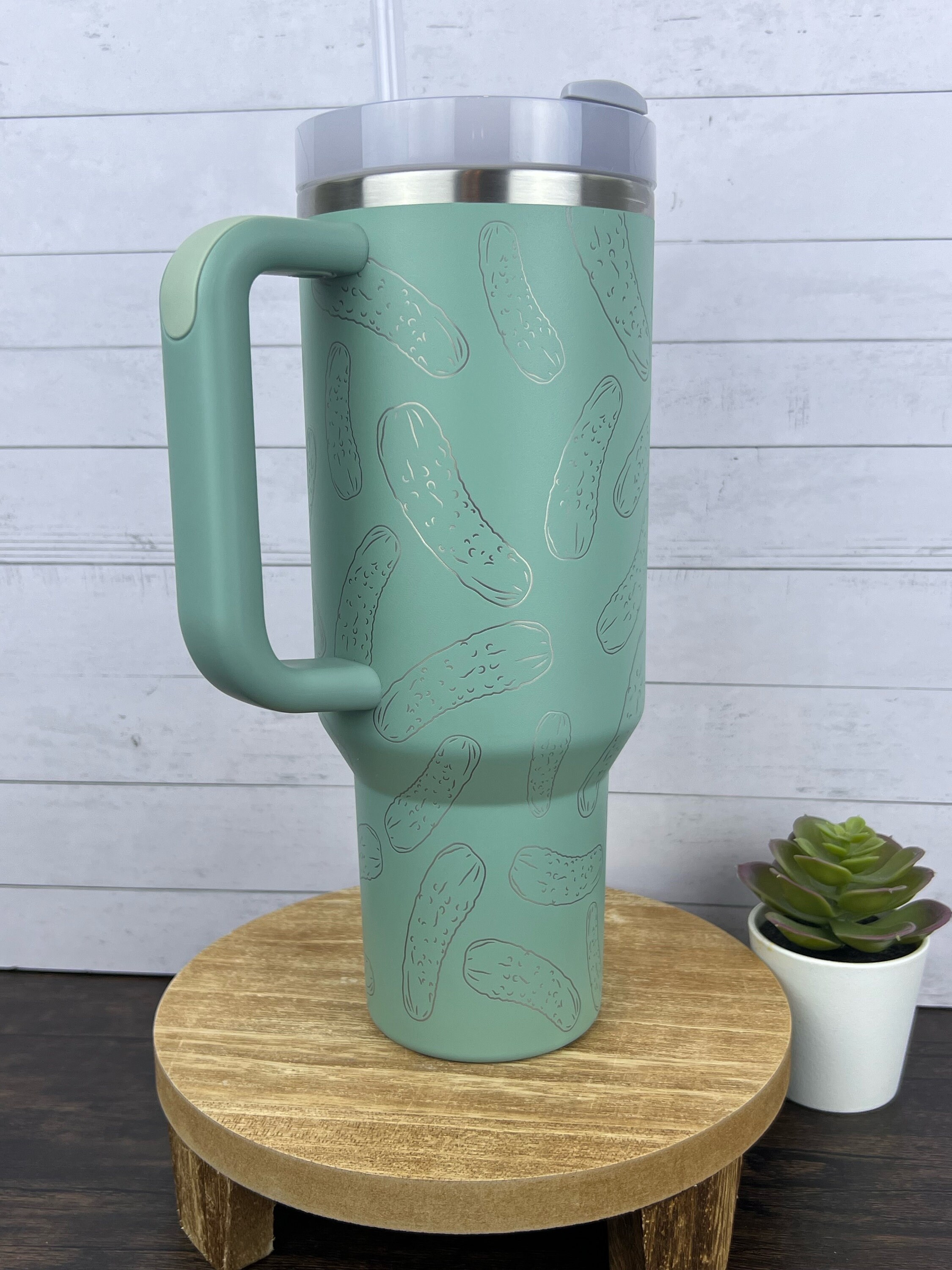 STANLEY Pickle Engraved 40oz Tumbler, Pickle Tumbler, Pickled Stanley ...