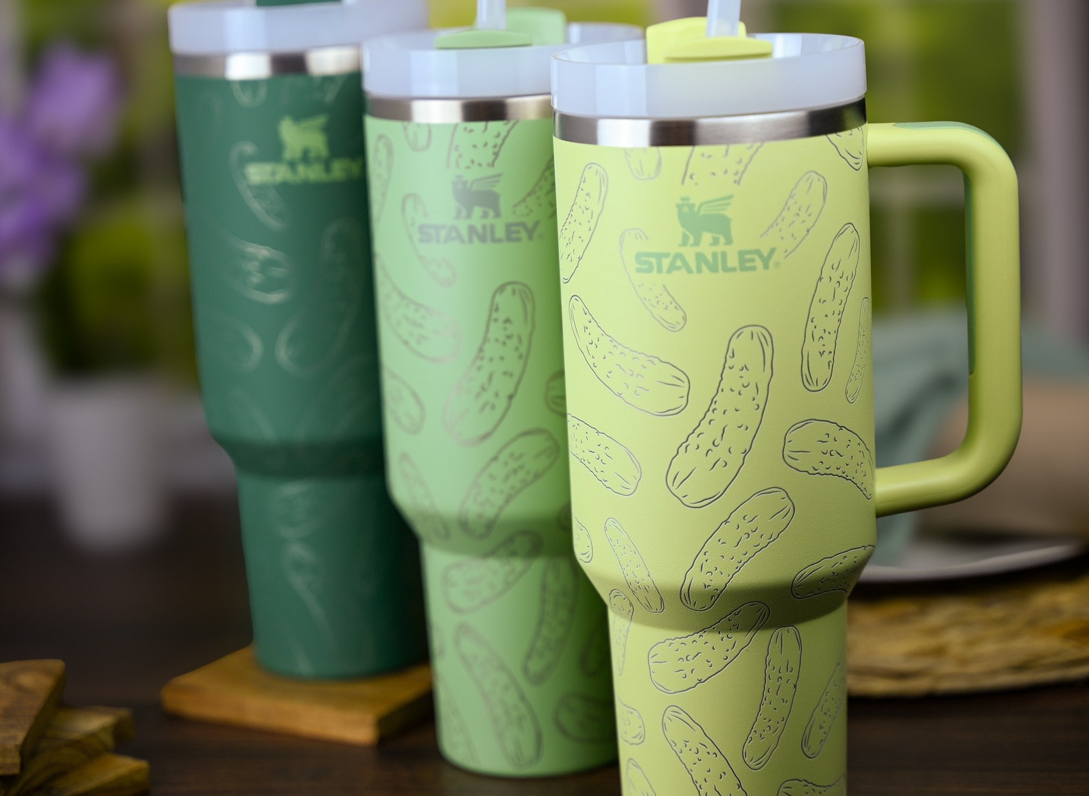 STANLEY Pickle Engraved 40oz Tumbler, Pickle Tumbler, Pickled Stanley ...