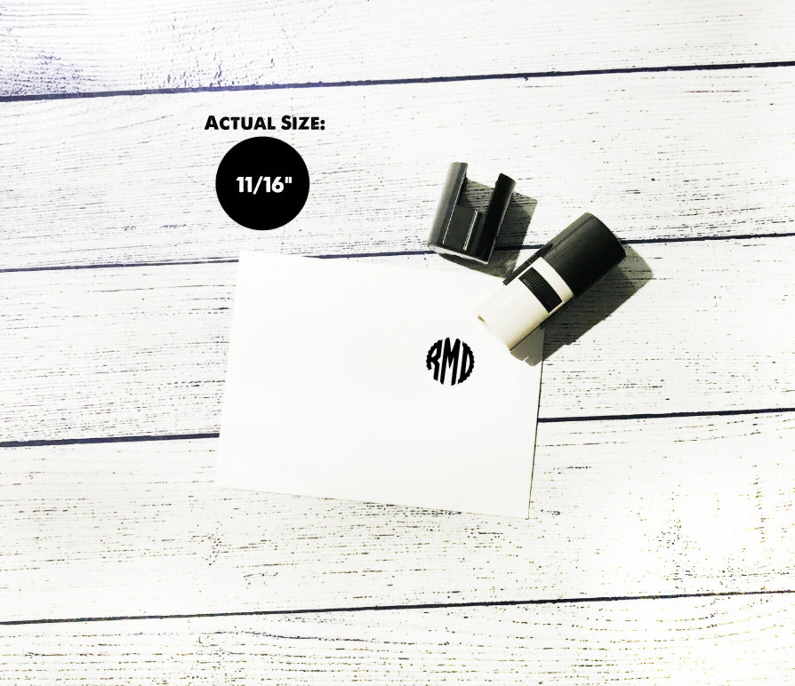 Laser Made Monogram Self Inking Stamper 5/8 | Etsy