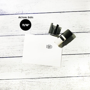 Laser Made Monogram Self Inking Stamper - 5/8" - Etsy
