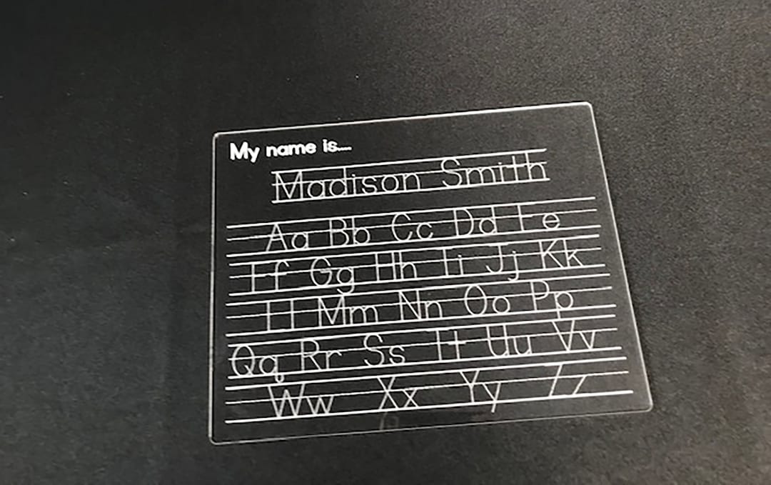 Personalized Laser Engraved Acrylic Tracing Tablet - Etsy