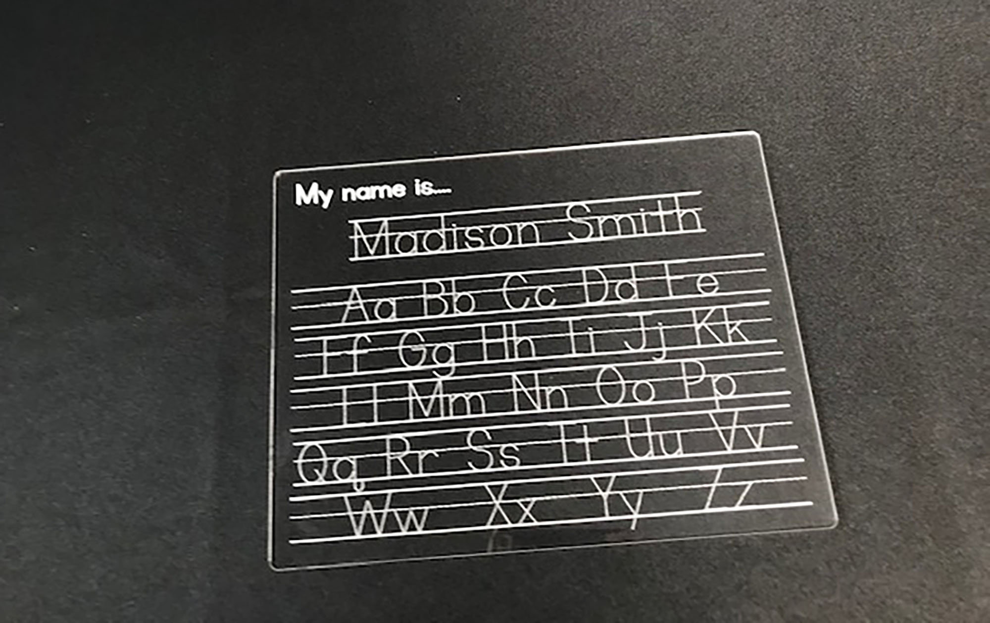 Personalized Laser Engraved Acrylic Tracing Tablet - Etsy