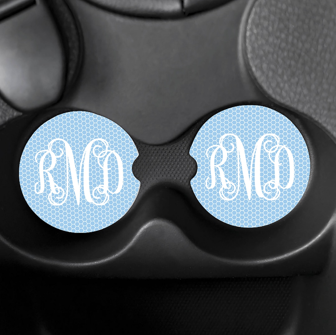 Personalized | Neoprene | Car Coasters (2 Pc Set) - Etsy