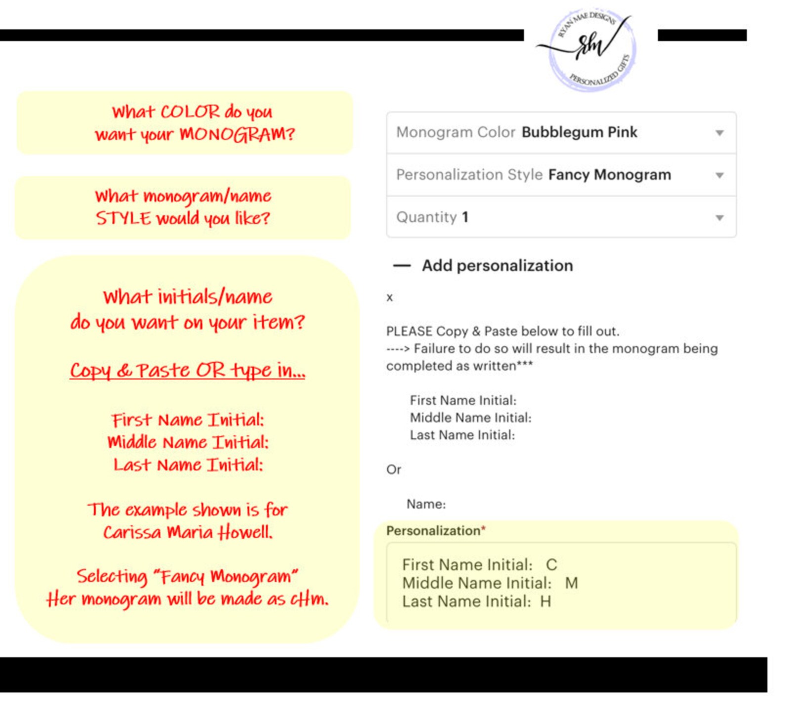 WHITE Personalized Small Monogram Face Mask - Etsy