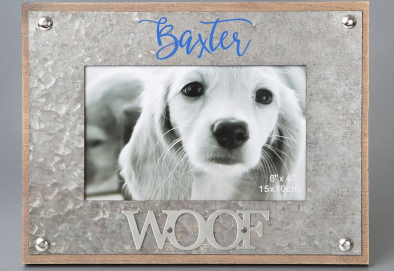 Personalize Dog "woof" Picture Frame - 4x6 - Etsy