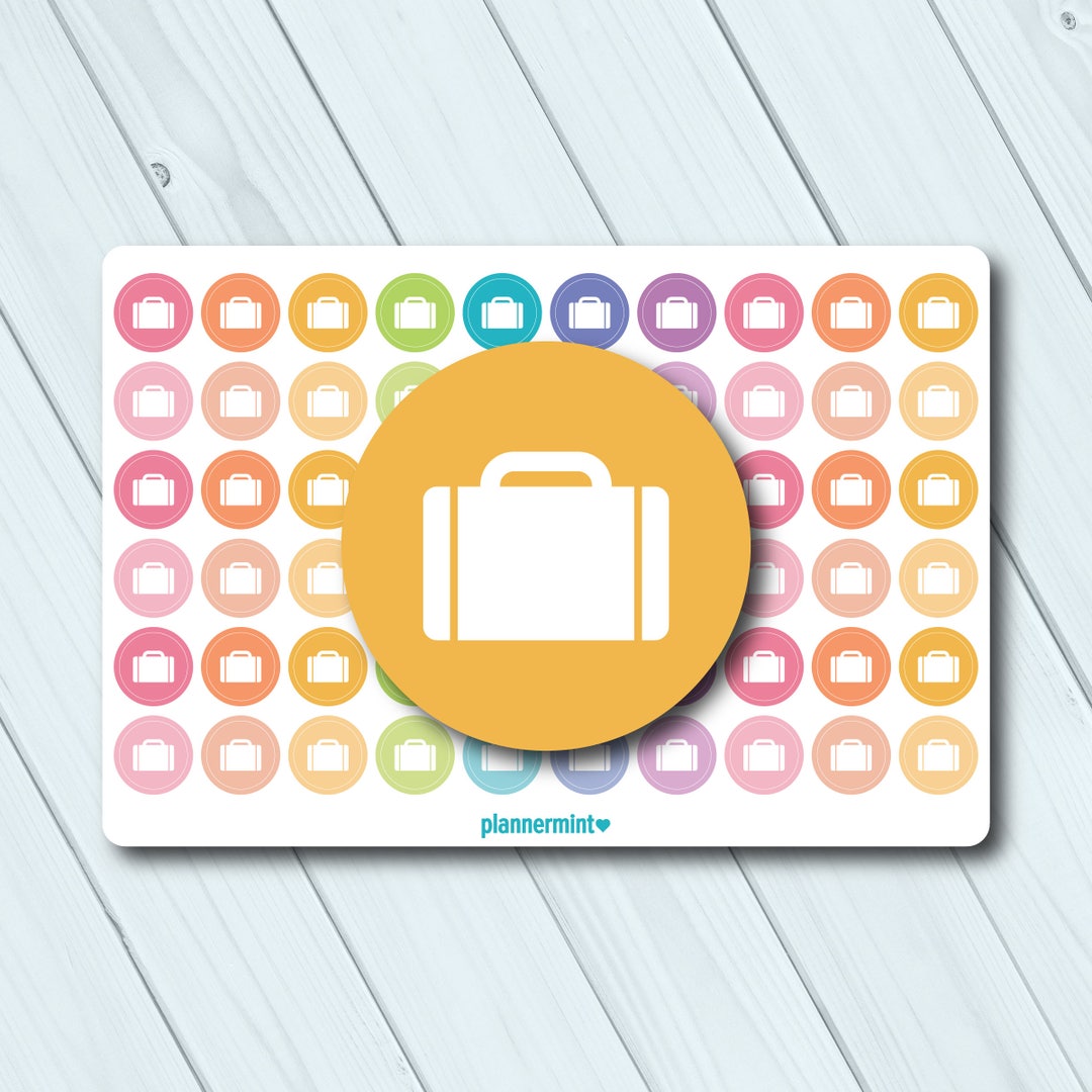 Briefcase Planner Stickers - Dot Icon - Erin Condren Life Planner ...