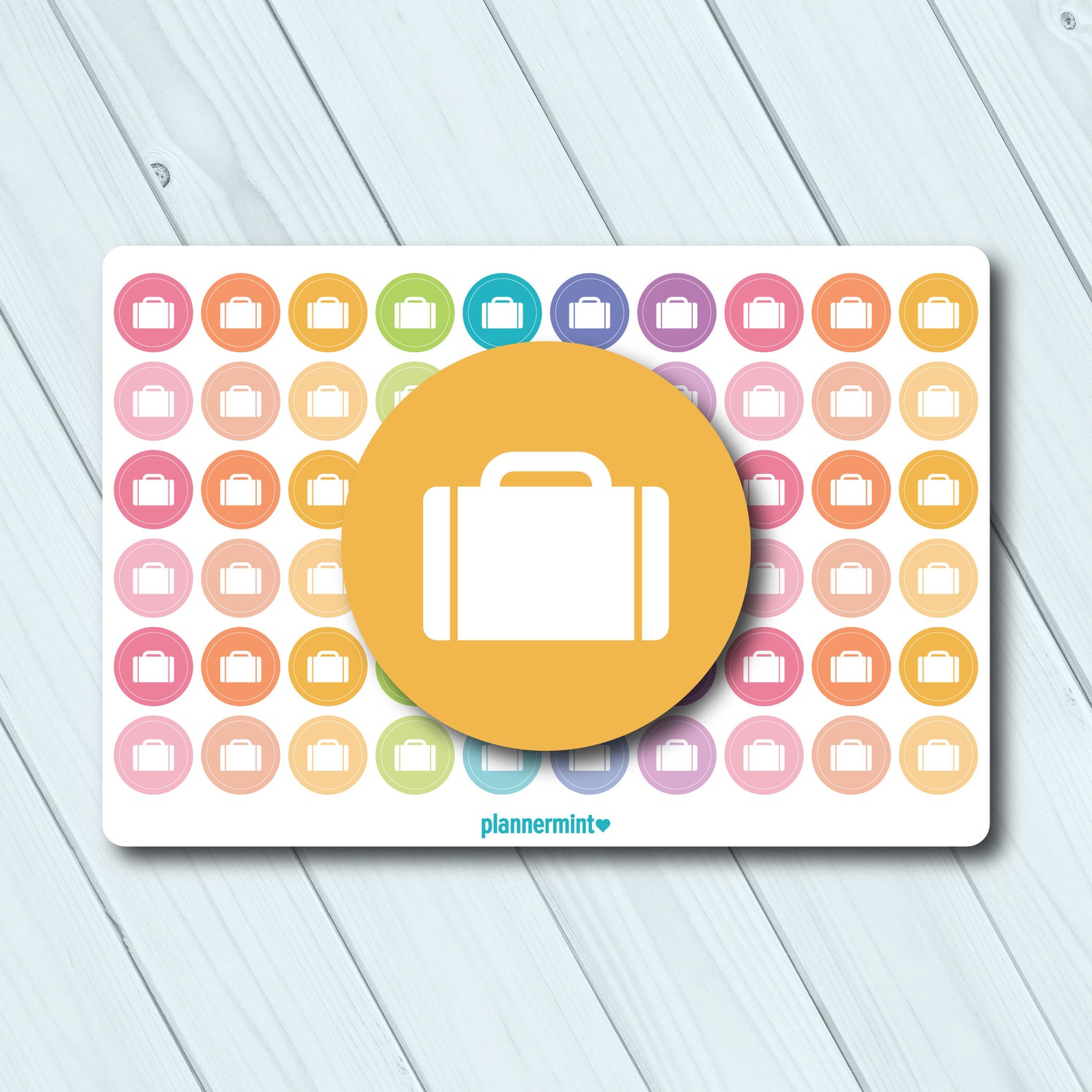 Briefcase Planner Stickers Dot Icon Erin Condren Life | Etsy