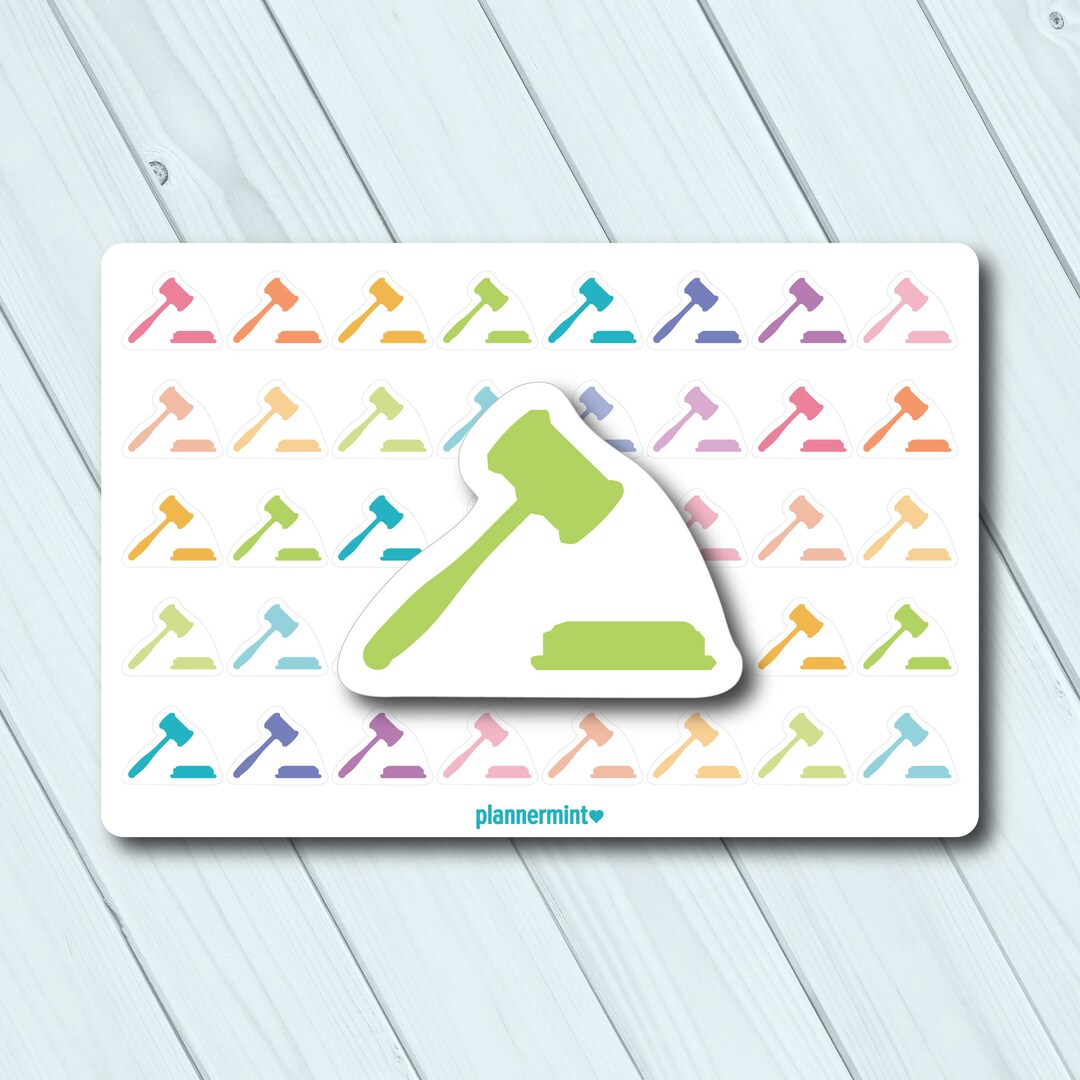 Court Planner Stickers - Functional Icon - Erin Condren Life Planner ...
