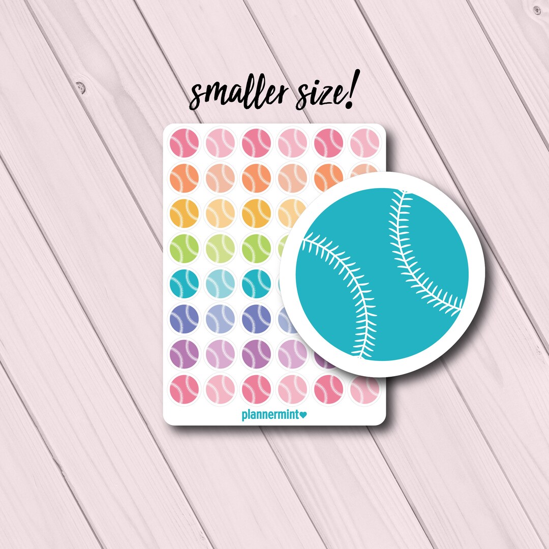 Mini Baseball Planner Stickers - Erin Condren - Happy Planner ...