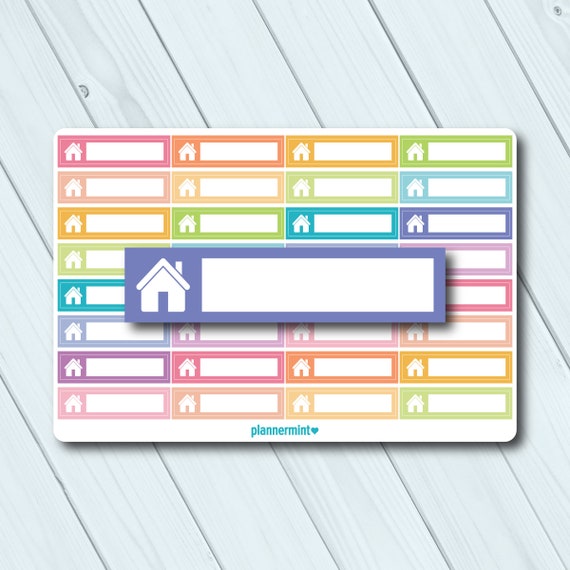 House Planner Stickers Fillable Tracker Erin Condren Life | Etsy