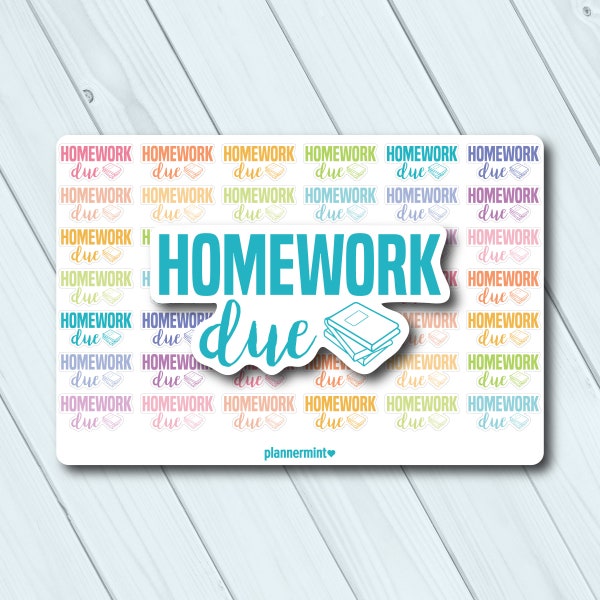 Homework Planner - Etsy