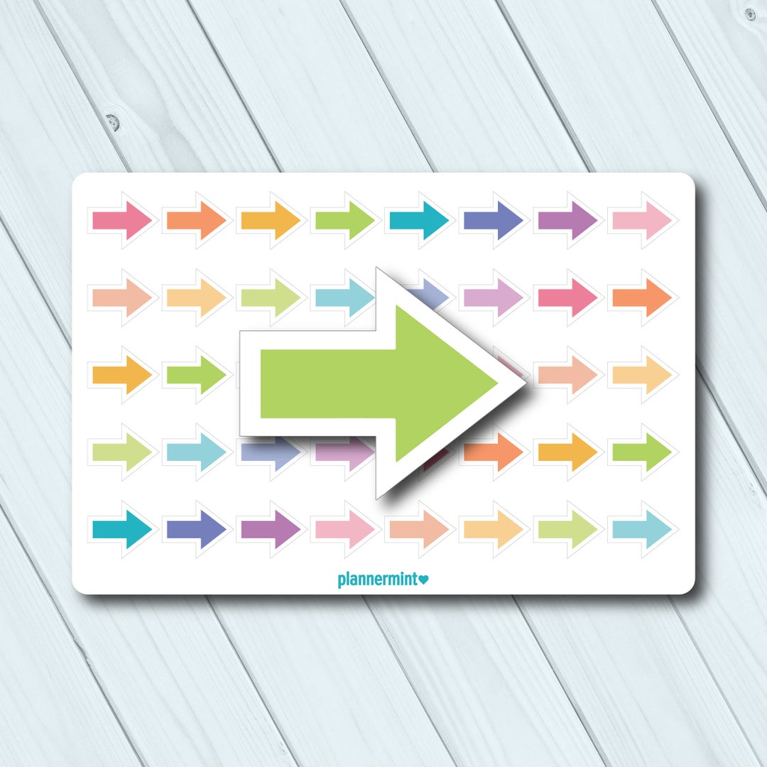 Arrow Planner Stickers - Functional Icons - Colorful Erin Condren Life ...