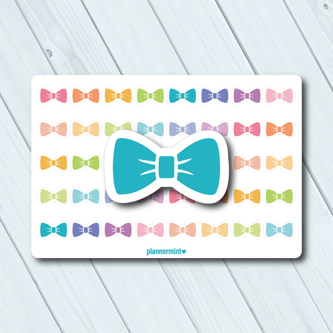Bowtie Planner Stickers - Functional Icon - Erin Condren - Happy ...