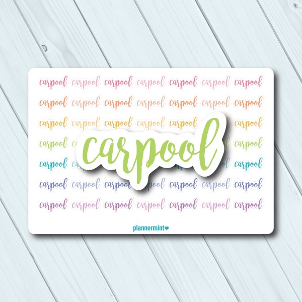 School Carpool Tags - Etsy