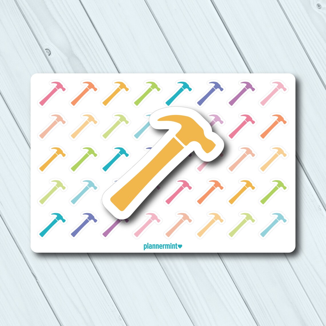Hammer Planner Stickers Functional Icon Erin Condren Life - Etsy