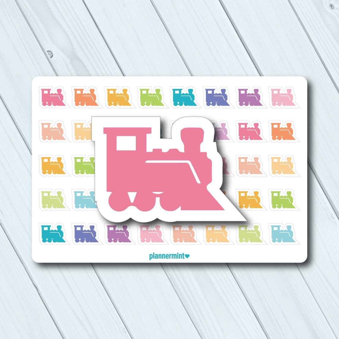 Train Planner Stickers Transportation Railroad Icon - Etsy