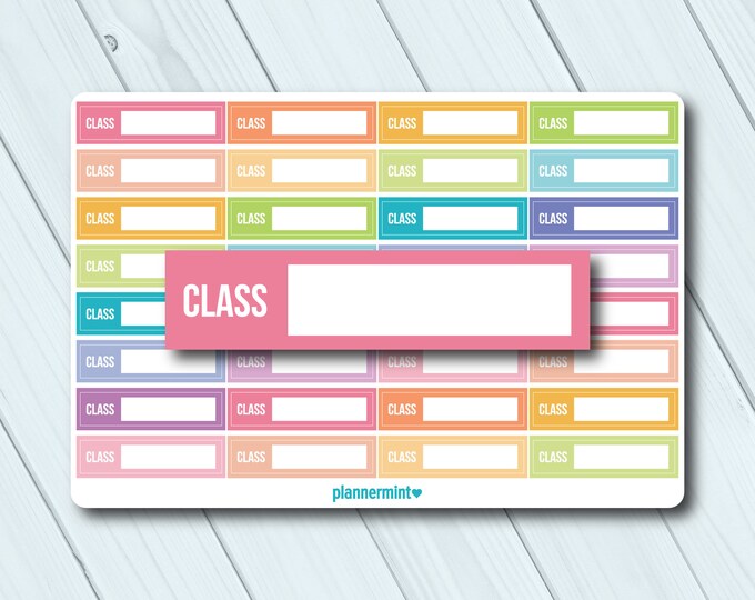 Class Planner Stickers Fillable Tracker Erin Condren Life - Etsy