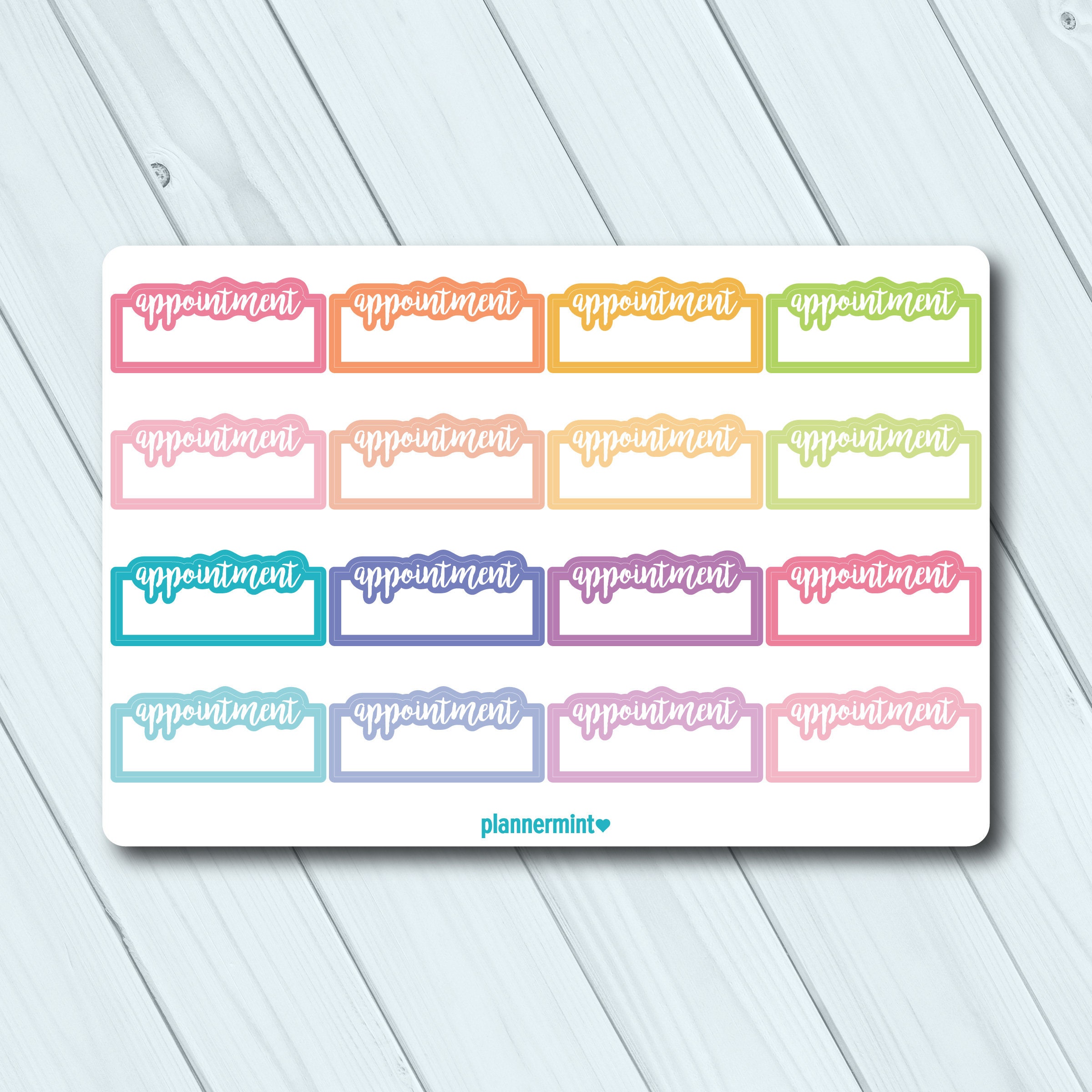 Appointment Planner Stickers Fillable Tracker Erin Condren - Etsy