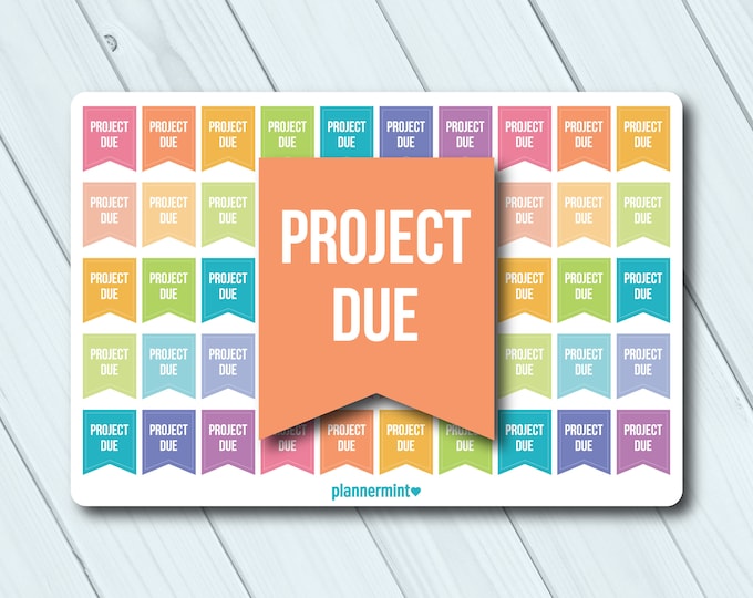 Class Planner Stickers Essentials Flag Sticker Erin - Etsy