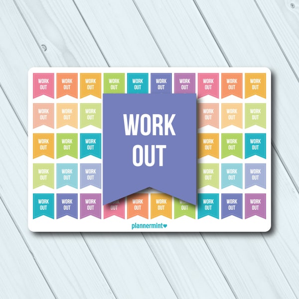 Workout Stickers - Etsy