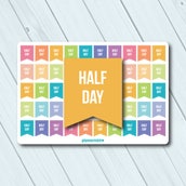 Half Day Planner Stickers Small Flags Erin Condren Life - Etsy