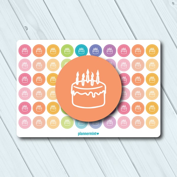 Birthday Planner Stickers - Etsy