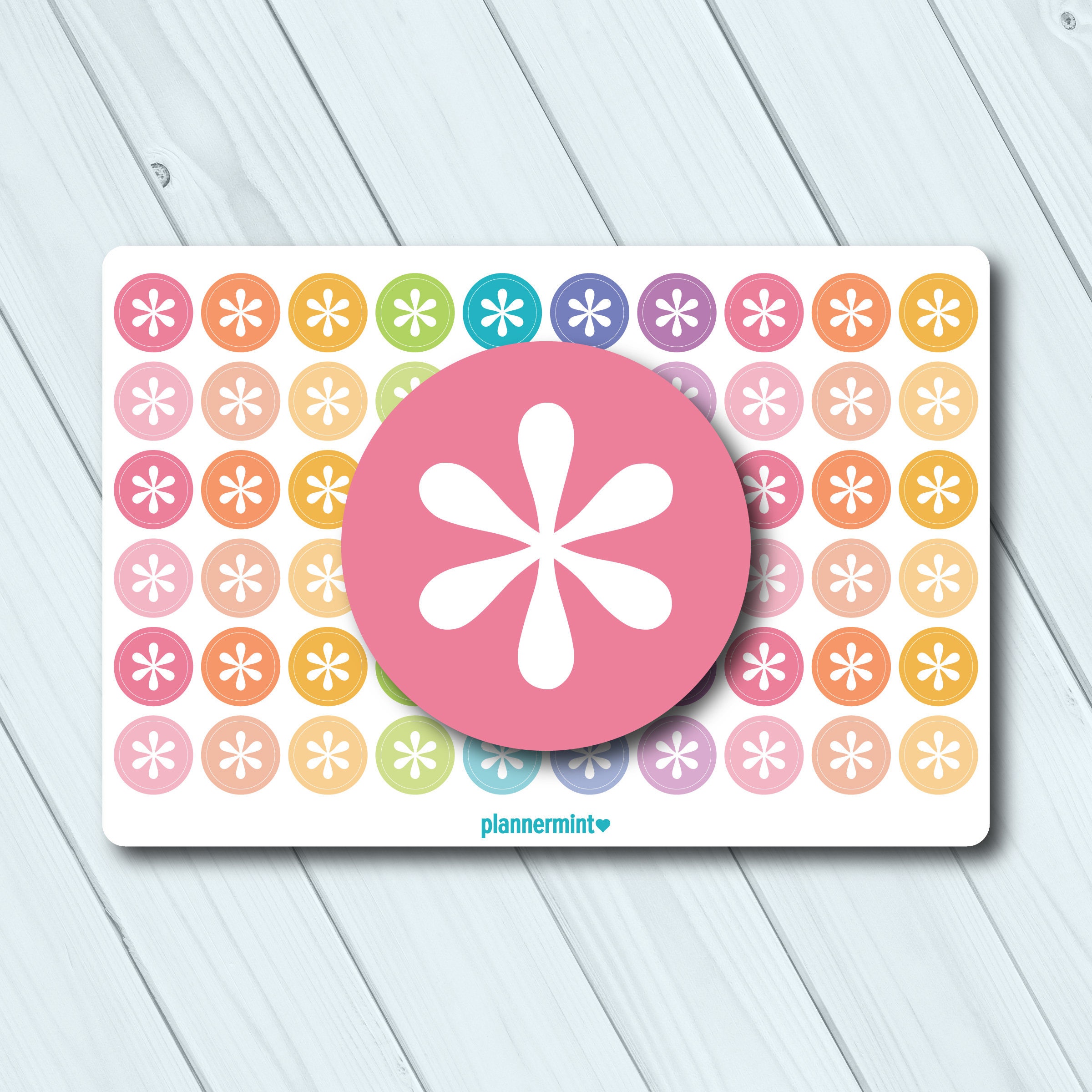 Calendars & Planners Rainbow Colors #906-004-068-WH Asterisk Planner ...