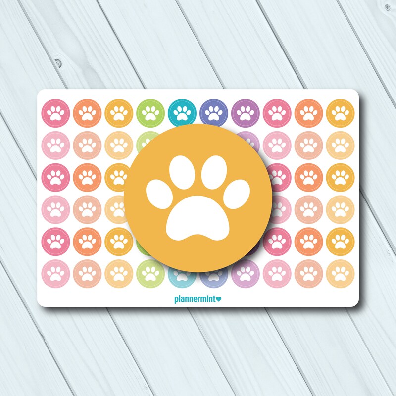 Paw Print Calendar - Etsy