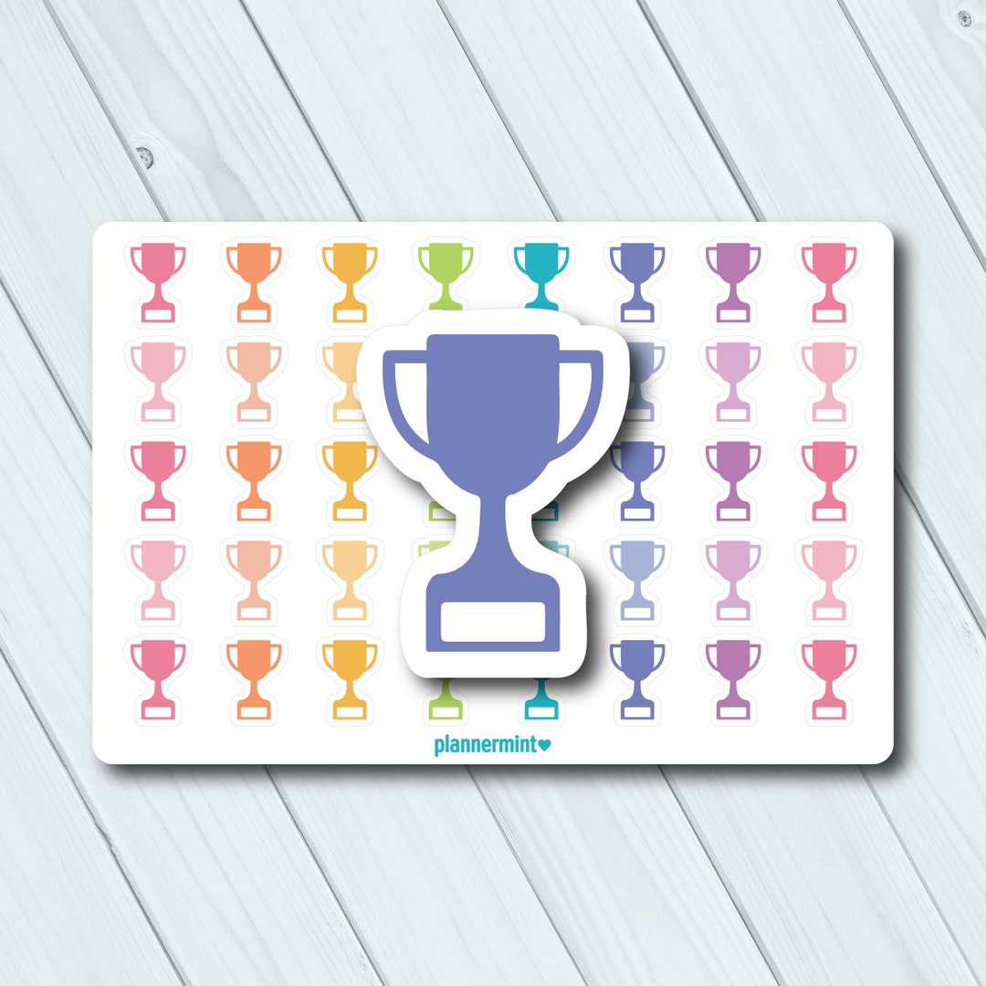 Trophy Planner Stickers: Award Icon Stickers - Etsy