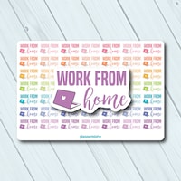 WORK SCRIPT PLANNER Stickers S110 Jenplans Script Font Planner Stickers ...