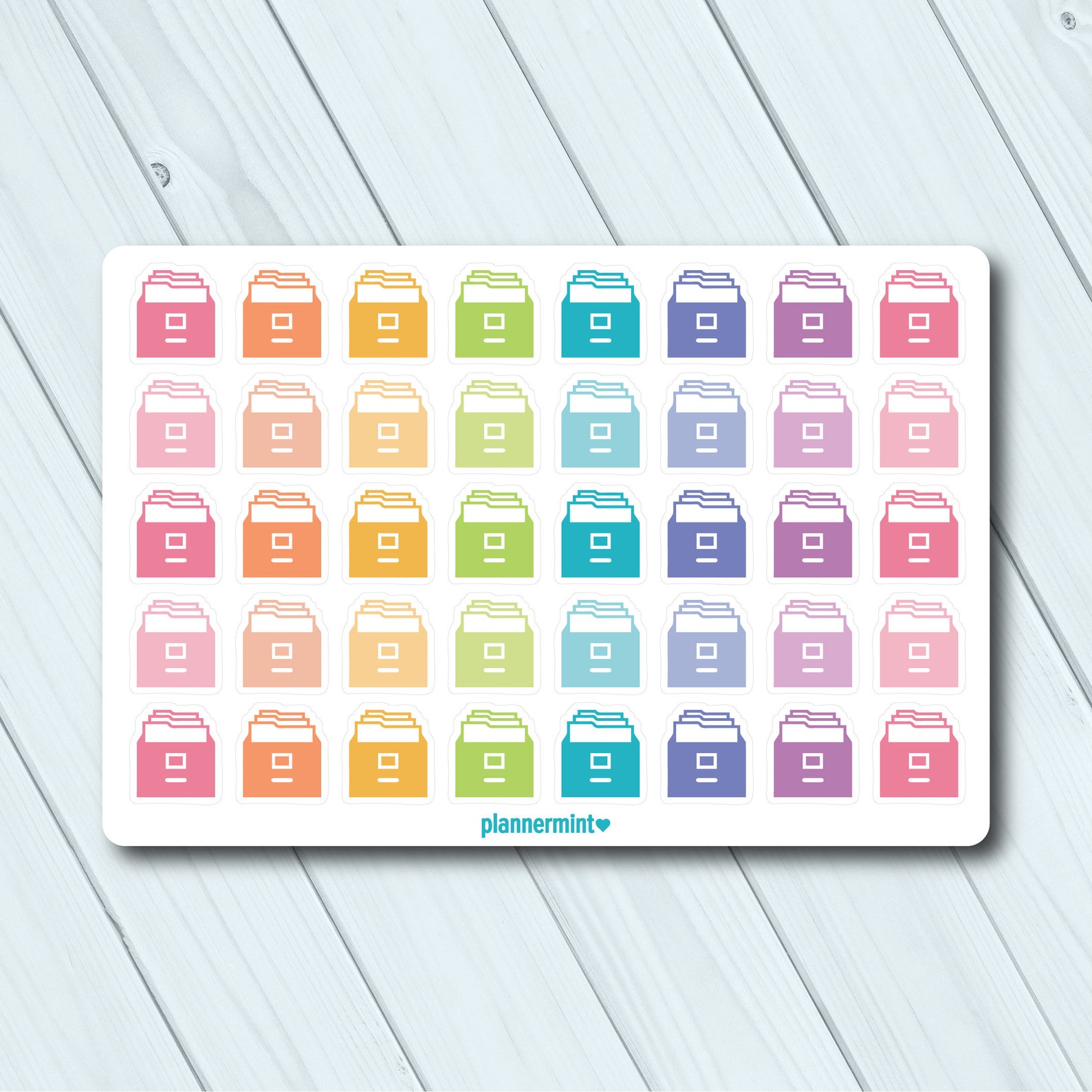 Filing Cabinet Planner Stickers: Functional Icons for Organization - Etsy