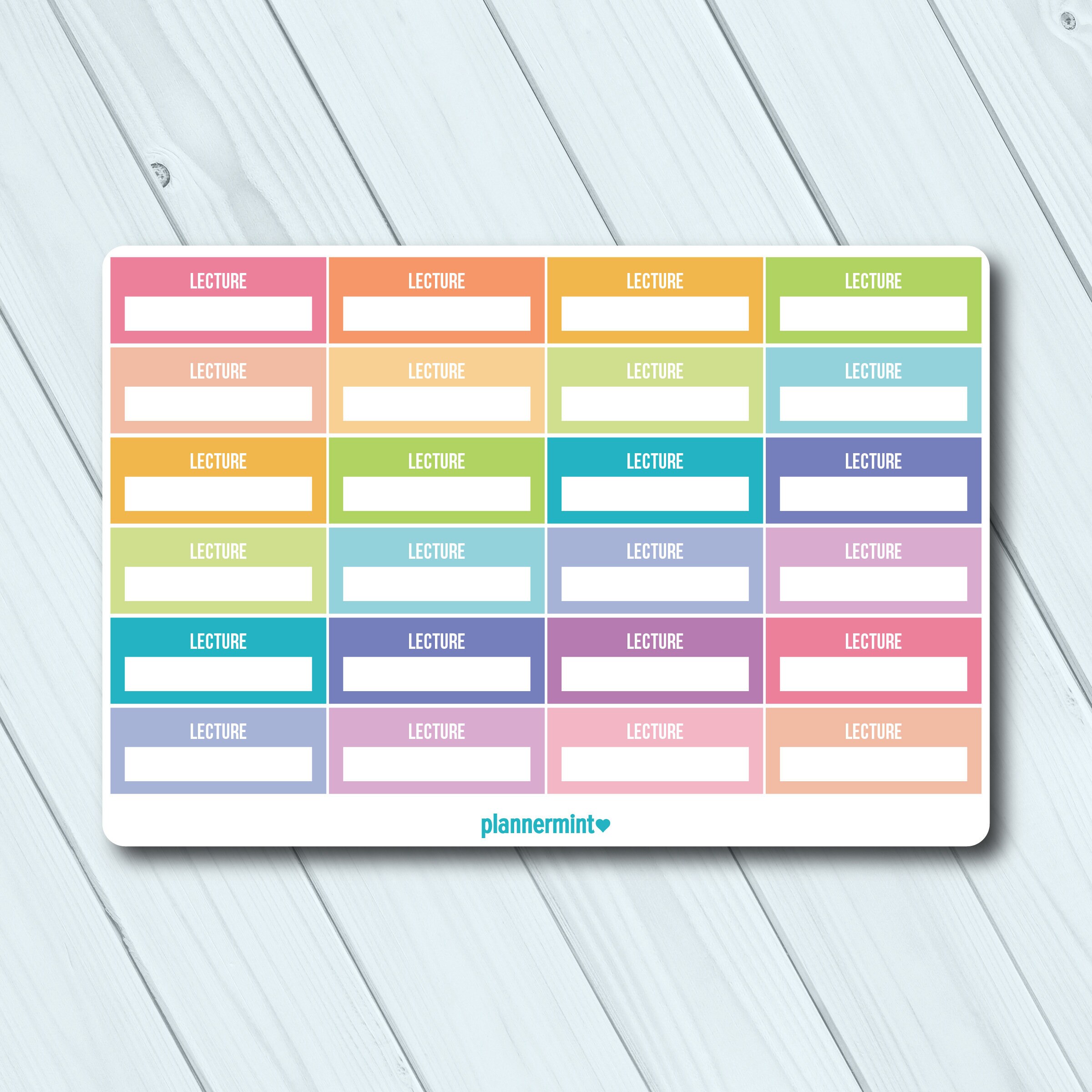 Lecture Planner Stickers Fillable Tracker Erin Condren - Etsy