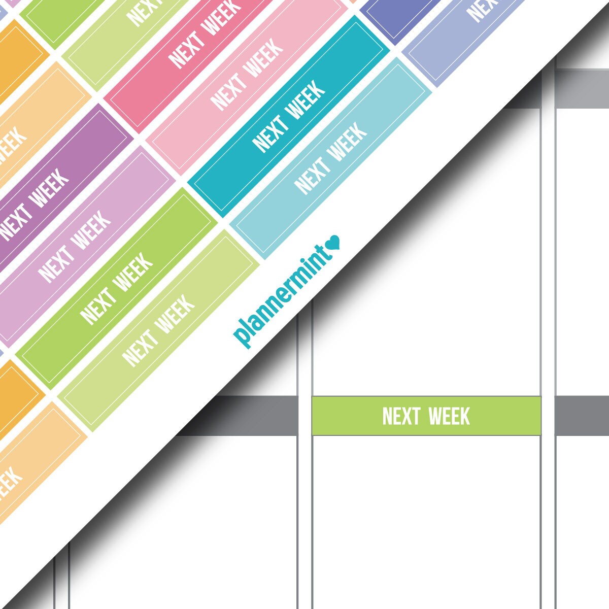 Next Week Header Planner Stickers Erin Condren Life Planner - Etsy