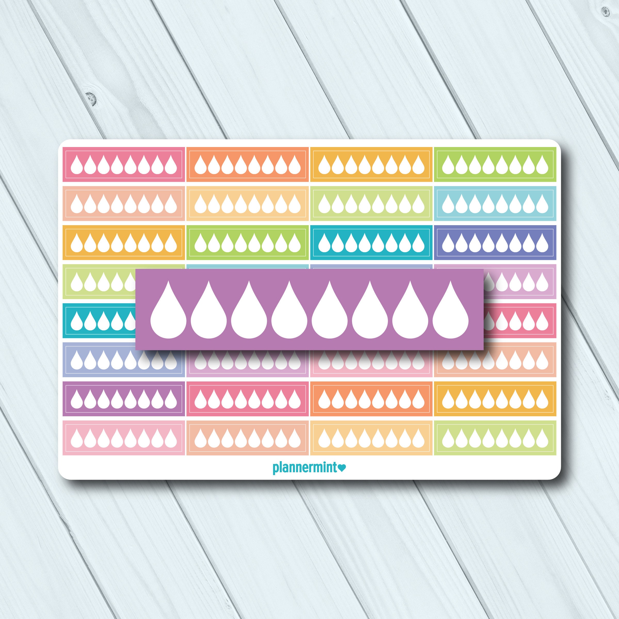Hydration Planner Stickers Fillable Tracker Erin Condren | Etsy
