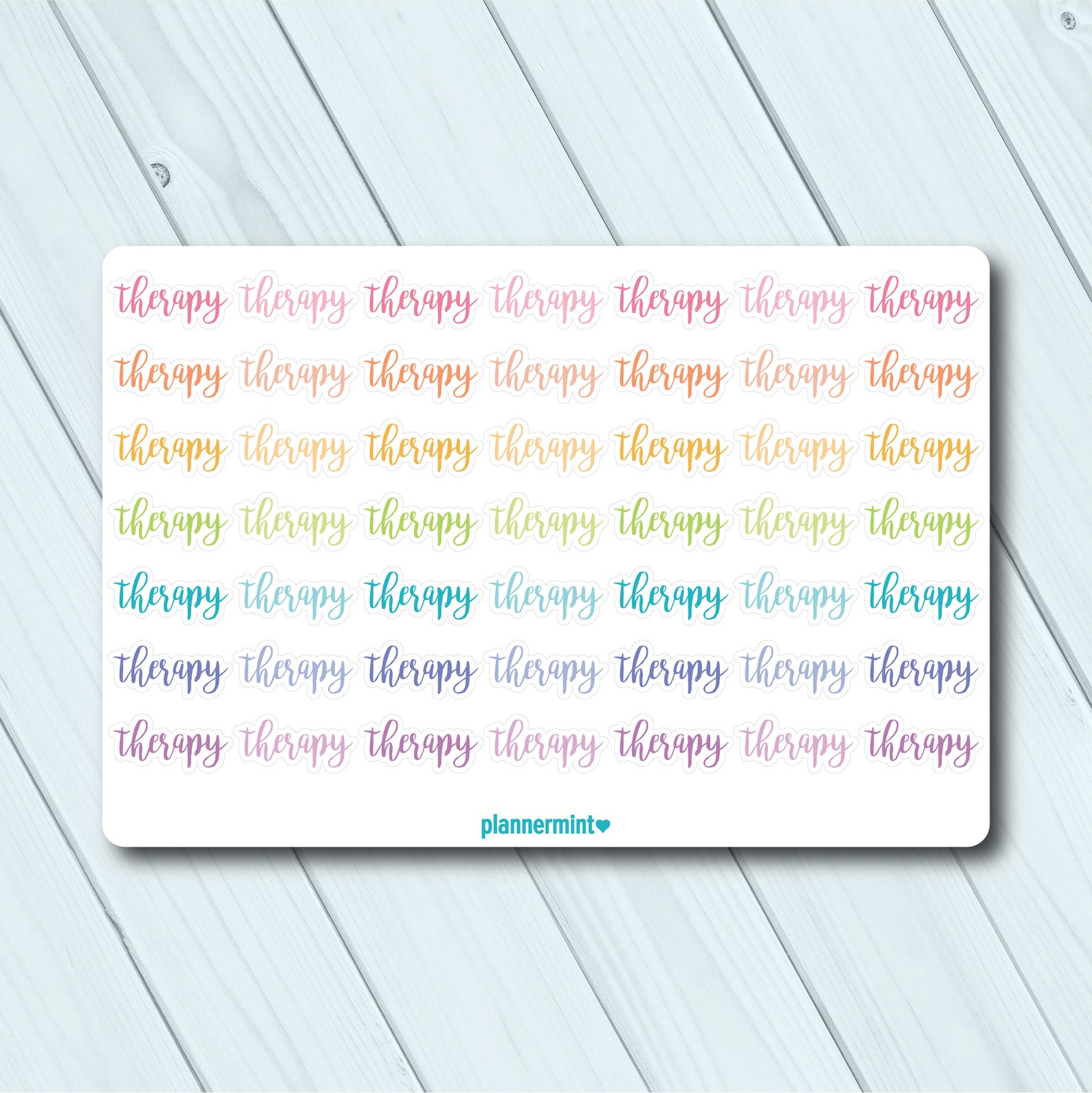 Therapy Planner Stickers: Word Outline Stickers - Etsy